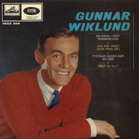 Gunnar Wiklund Jag Får Inget Svar Från Dej 1964 Vinyl Discogs