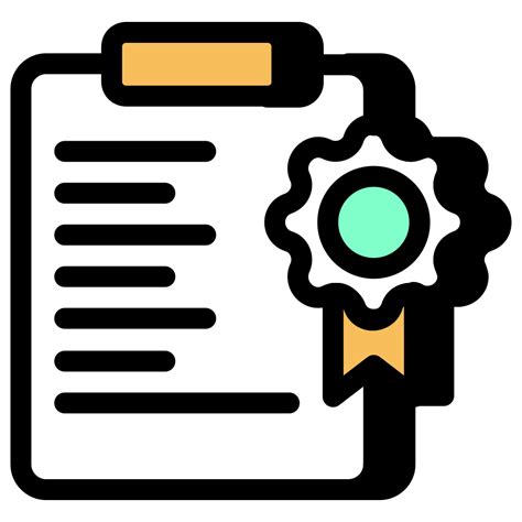 Certification Skill Certificate Diploma Testimony License Warranty Icon Download On