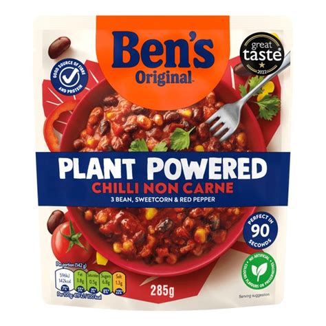 Bens Plant Powered 3 Bean Chilli Non Carne Bens Original