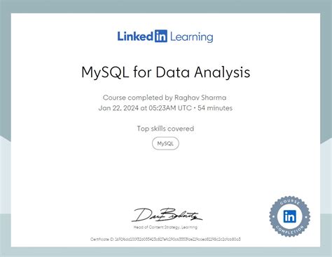 Raghav Sharma On Linkedin Sql Dataanalysis Continuouslearning