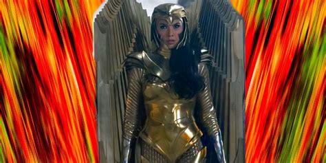 Wonder Woman 1984 Gold Eagle Armor Fully Revealed In New Image