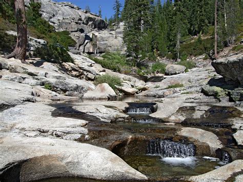 Pools On The Creek Chilnualna Falls Trail Yosemite National Park