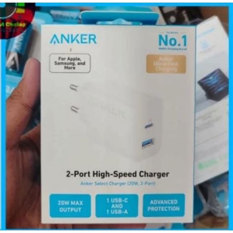 Jual Adaptor Anker Pd 20w Wall Charger Powerport A2348 2in1 Power