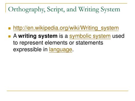 Ppt Language And Orthography Powerpoint Presentation Free Download Id2969015