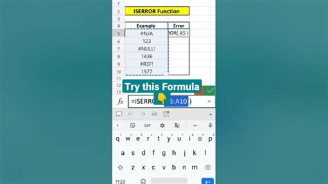 Iserror Function Iserror Viral Shorts Youtubeshorts Youtubereel