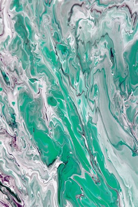 추상적인 녹색과 흰색 대리석 질감 예술 · 무료 스톡 사진