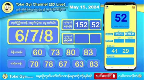 15 5 2024 မြန်မာတူးဒီ 2d မနက်ပိုင်း တိုက်ရိုက်ထုတ်လွှင့်မှု 2d 2dliveresults 2d3dlive