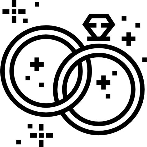 Anillos De Boda Icono Gratis
