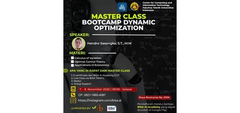 Bootcamp Dynamic Optimization