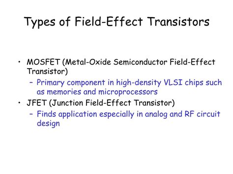 PPT Chapter 5 Field Effect Transistors PowerPoint Presentation Free Download ID 5151953