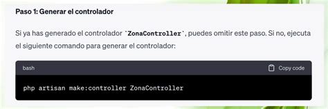 Generar Los Controladores Y Eloquent Orm En Laravel Con Chatgpt