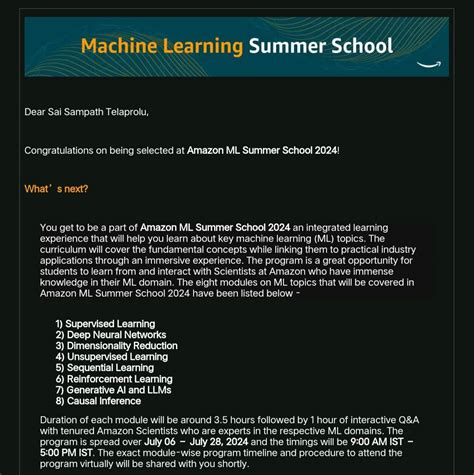 Sai Sampath On Linkedin 🚀 Embarking On A Machine Learning Adventure With Amazon 🚀 I Am Over…