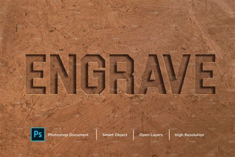Engrave Text Effect And Layer Style Masterbundles