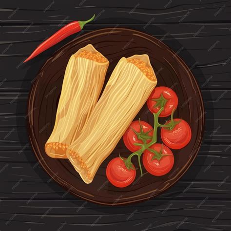 Tamales Icon Traditional Mexican Illustration Premium Ai Generated Image