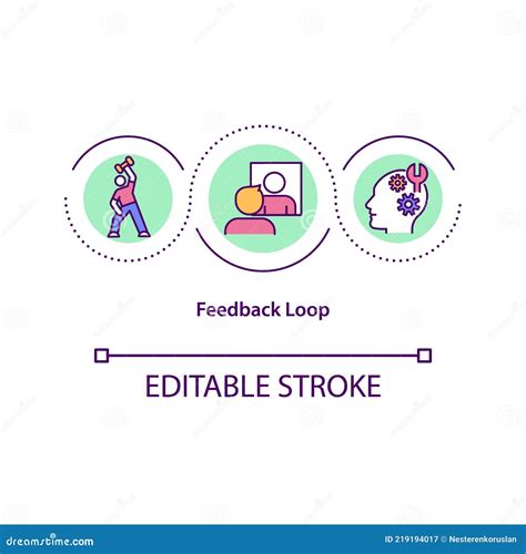 Feedback Loop Concept Icon Stock Vector Illustration Of Improve