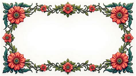 Traditional Decorative Border Frame Design Premium Ai Generated Vector