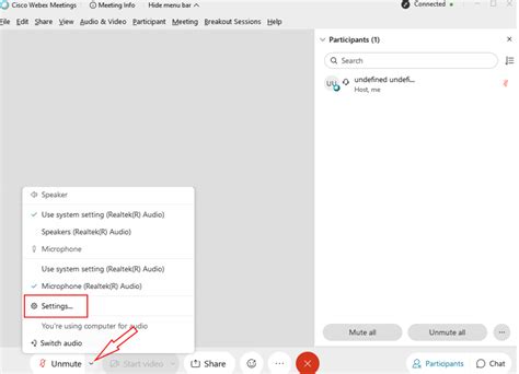 Αντιμετώπιση προβλημάτων ήχου σε τηλεδιάσκεψη Webex Πανελλήνιο Σχολικό Δίκτυο