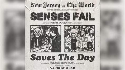 Senses Fail And Saves The Day Announce 2024 Headlining Tour