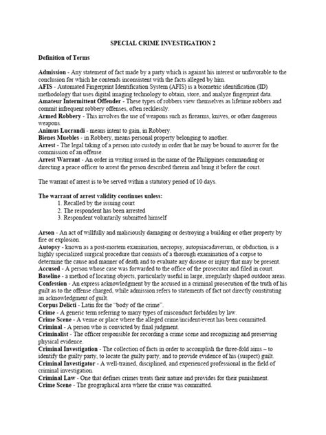Cdi 109 Definition Of Terms Pdf
