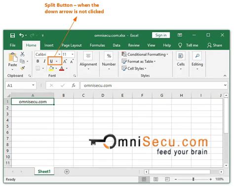 Different Types Of Buttons In Excel Ribbon