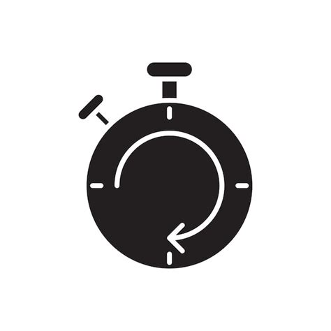 Fasting Time Icon Set Wait A Minute Pictogram Long Period Of Time Vector Symbol Clockwise Later