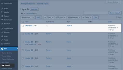 Dcp Mini Cart Divi Extended Documentation