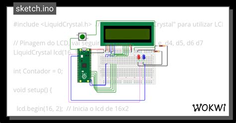 Projeto 06 Contando Wokwi Esp32 Stm32 Arduino Simulator