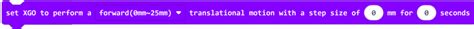 explanation of xgo library building block commands learn