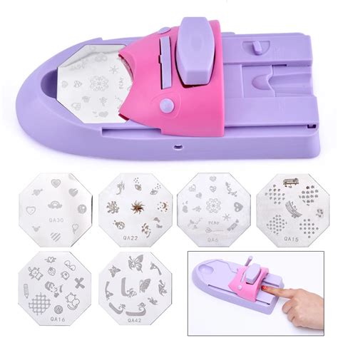 네일프린터기 디자인의 네일 아트 3d 장식 스탬핑 인쇄 플레이트 기계 매니큐어 Diy 프린 티몬