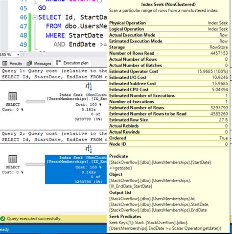 where getdate between startdate and enddate is hard to tune brent