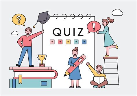 Students Standing Around Large Quiz Notes And Stacks Of Books 3298046