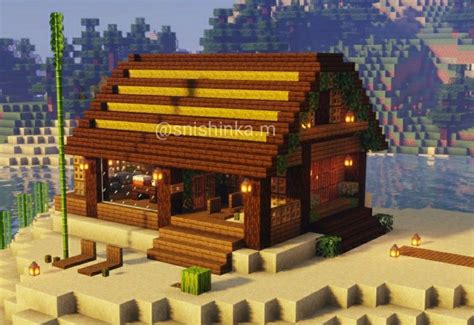 Minecraft Beach House ☀️casa De Playa Verano Summer Vibes Aesthetic