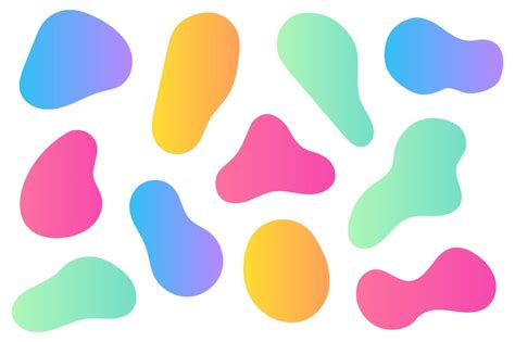 Premium Vector Gradient Blobs Set