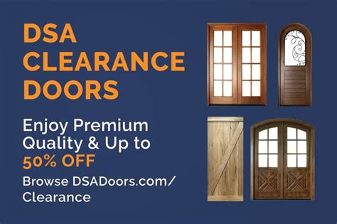 Dsa Doors On Linkedin Dsa Dealers Can Now Browse Our Clearance Doors