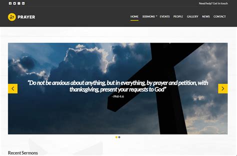 Prayer Church WordPress Theme By Cssigniter Frip In