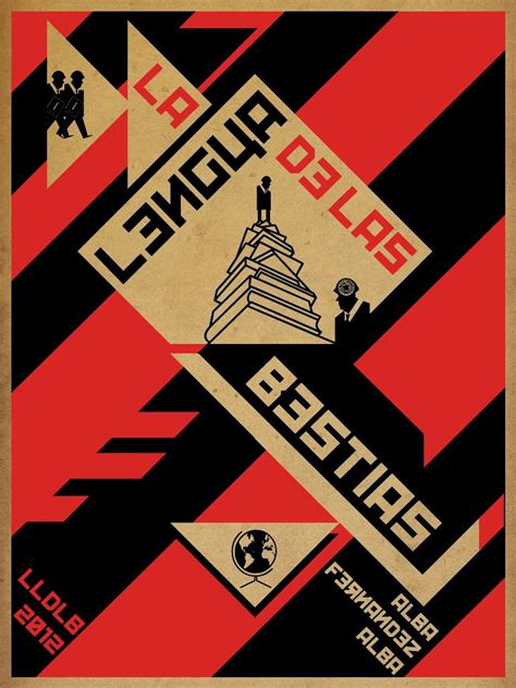 Constructivismo Después De La Revolución Elementos Pesados Uso De Colores Rojo Y Negro