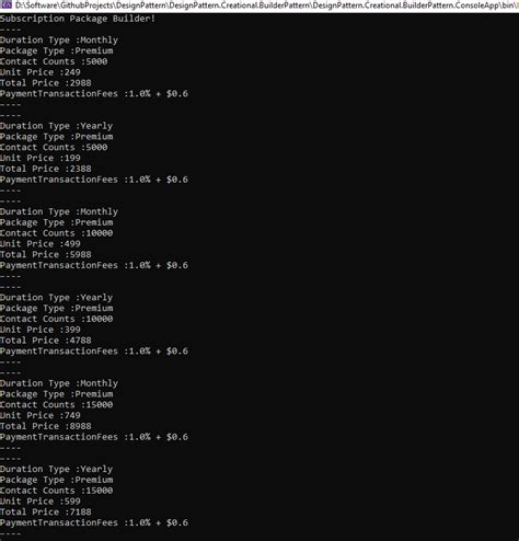 Builder Pattern Of Creational Design Patterns For Net Core