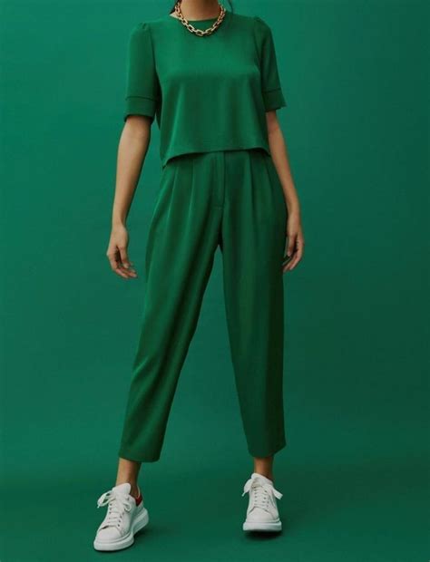 Green Casual Wears In 2024 Girls Fashion Clothes Casual College