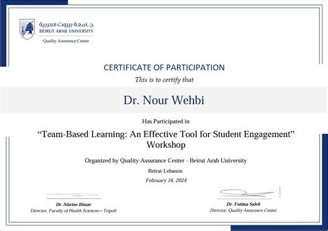 Nour Wehbi On Linkedin I Am Glad To Announce That I Have Participated