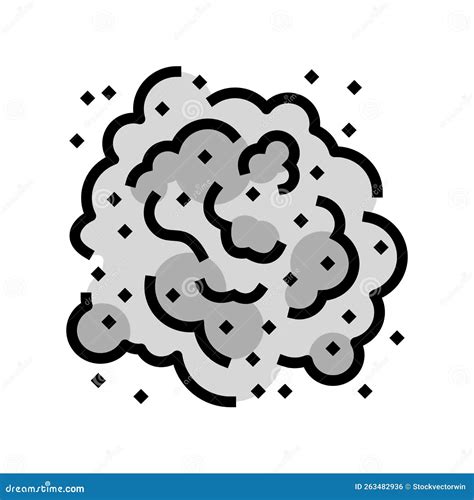 Dust Particle Color Icon Vector Illustration Stock Vector