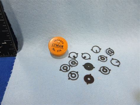 12 Lyman No 17a Peep Sight Inserts