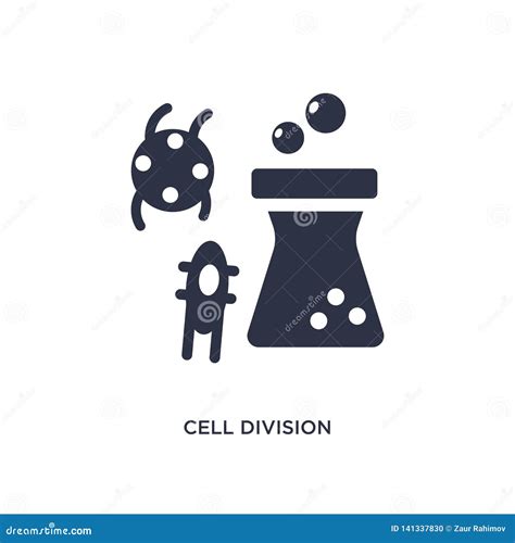 Cell Division Icon On White Background Simple Element Illustration From Chemistry Concept Stock