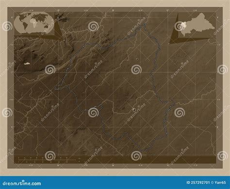 Ouham Pende Central African Republic Sepia Major Cities Stock Illustration Illustration Of