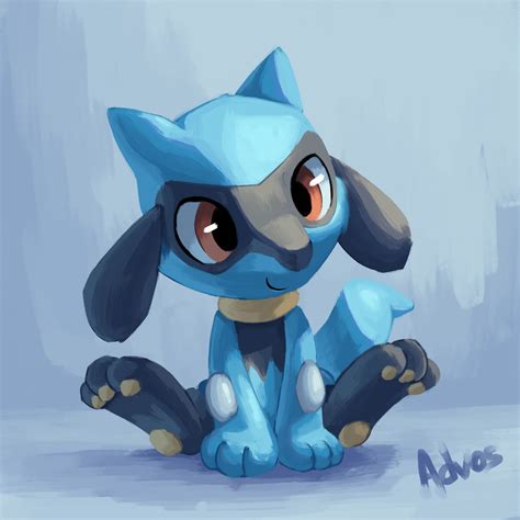 Advos Riolu Nintendo Pokemon Highres Black Hair Closed Mouth Gen