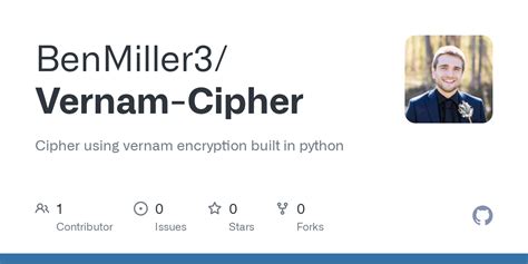 github benmiller3 vernam cipher cipher using vernam encryption built