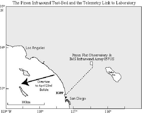 The Ims Infrasound Array I57us Is Located In The Anza Borrego Desert Download Scientific