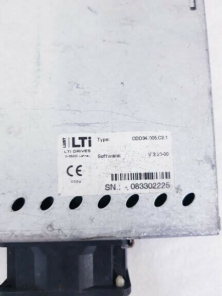 Lust Lti Drives Cdd34005c21 Software V 320 00 Servo Drive
