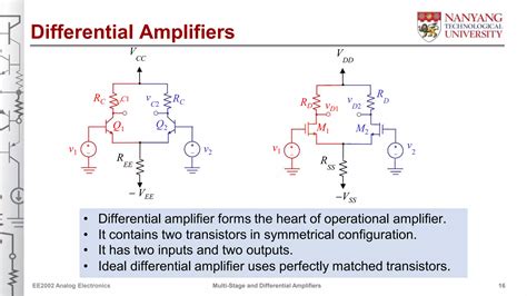 Differential Amplifiers Content Pptx