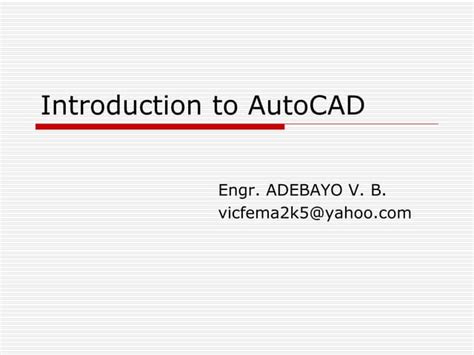 Introductiontoautocadppt