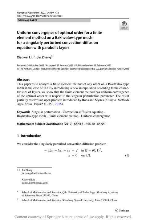 Uniform Convergence Of Optimal Order For A Finite Element Method On A Bakhvalov Type Mesh For A